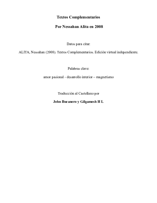 (PDF) TEXTOS COMPLEMENTARIOS Por Nessahan Alita.