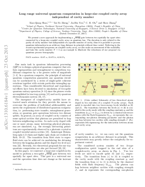 (PDF) Long-range universal quantum computation in a large-size coupled ...
