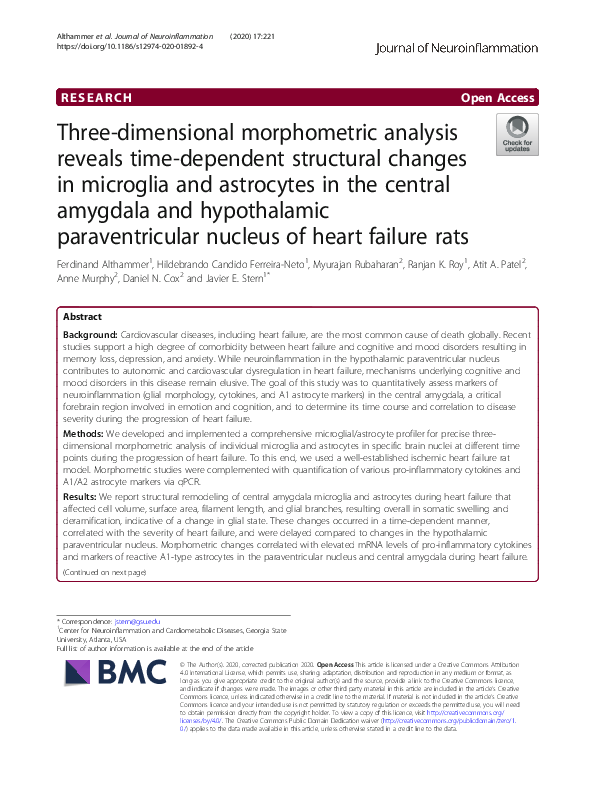 (PDF) Three-dimensional morphometric analysis reveals time-dependent ...