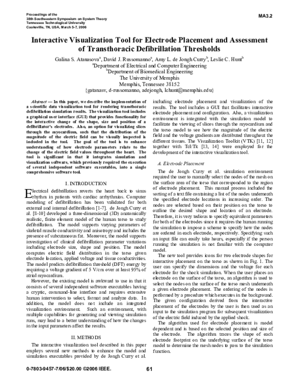 (PDF) Interactive Visualization Tool for Electrode Placement and ...