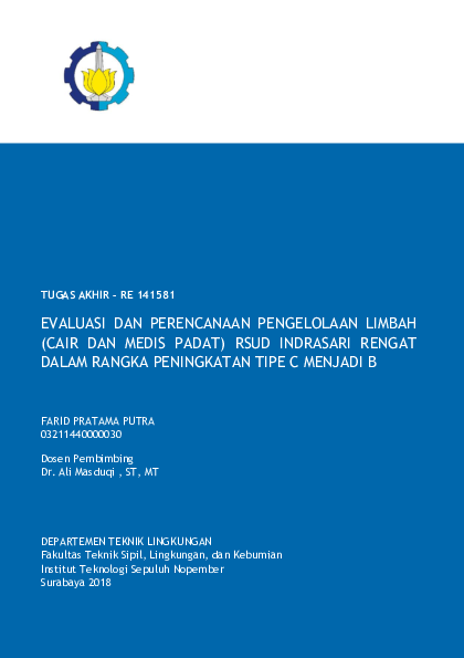 (PDF) Evaluasi dan Perencanaan Pengelolaan Limbah (Cair dan Medis Padat ...