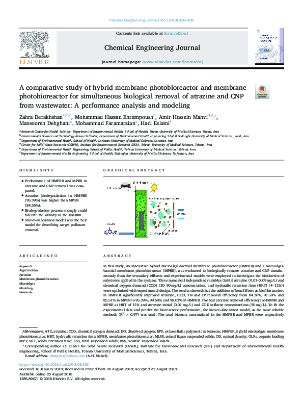 (PDF) A comparative study of hybrid membrane photobioreactor and ...