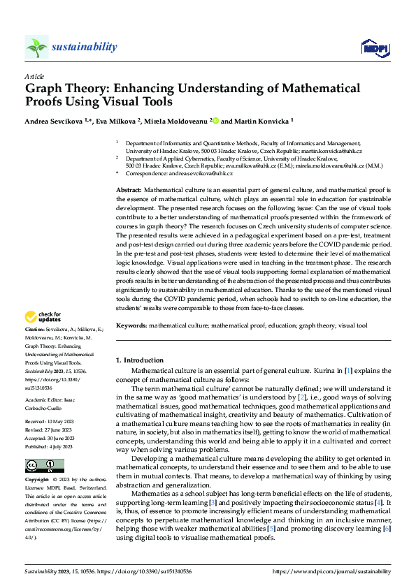(PDF) Graph Theory: Enhancing Understanding of Mathematical Proofs ...