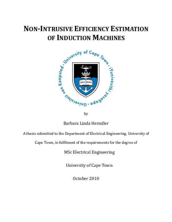 (PDF) Non-intrusive efficiency estimation of induction machines