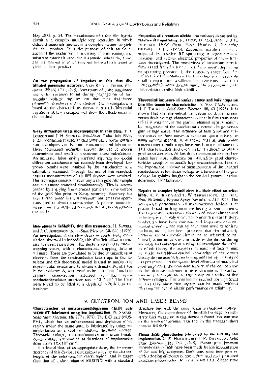(PDF) Theoretical influence of surface states and bulk traps on thin ...