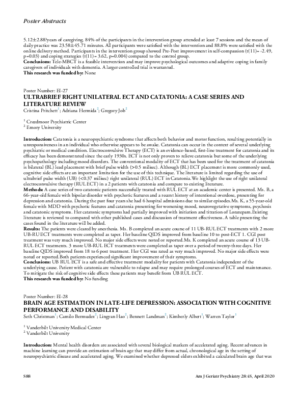 (PDF) Ultrabrief Right Unilateral Ect and Catatonia: A Case Series and ...