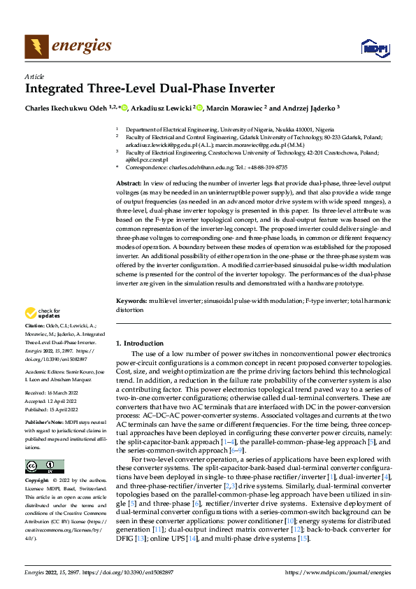(PDF) Integrated Three-Level Dual-Phase Inverter