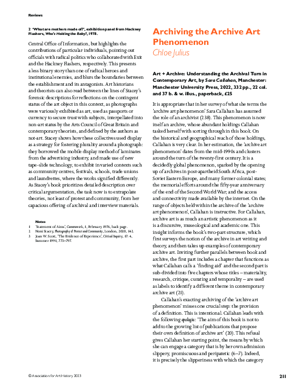 (PDF) Archiving the Archive Art Phenomenon