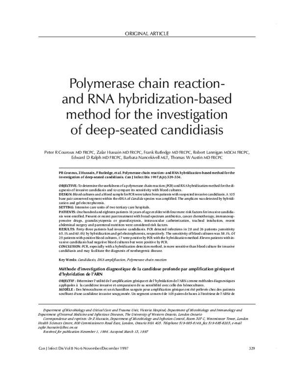 (PDF) Polymerase Chain Reaction-And Rna Hybridization-Based Method for the Investigation of Deep ...