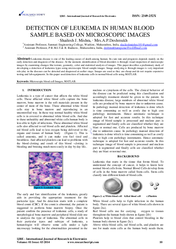 (PDF) IJRE-International Journal of Research in Electronics DETECTION ...