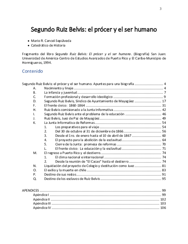 (PDF) Segundo Ruiz Belvis: el prócer y el ser humano