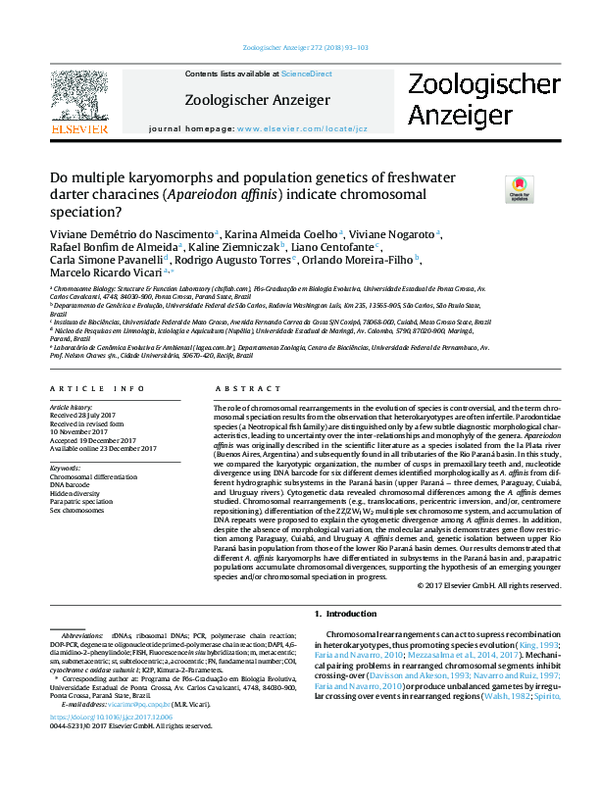 (PDF) Do multiple karyomorphs and population genetics of freshwater ...