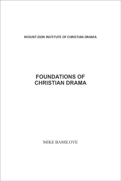 (PDF) FOUNDATIONS OF CHRISTIAN DRAMA