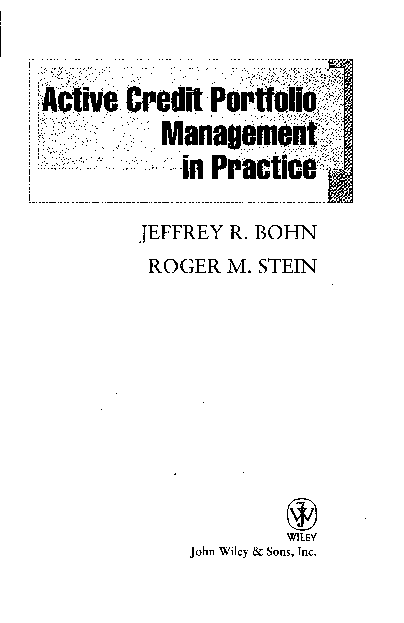 (PDF) Active Credit Portfolio Management in Practice