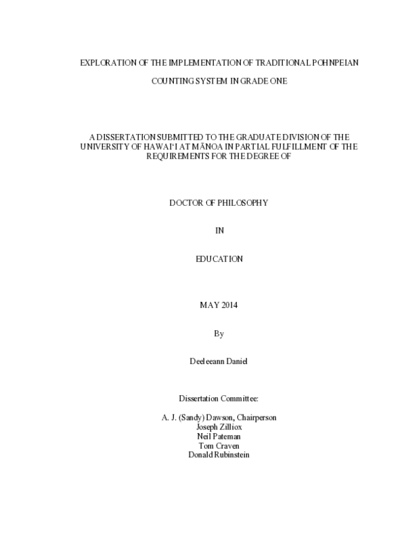 (PDF) Exploration of the implementation of traditional Pohnpeian ...