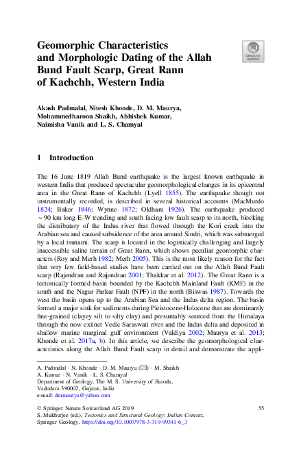 (PDF) Geomorphic Characteristics and Morphologic Dating of the Allah ...
