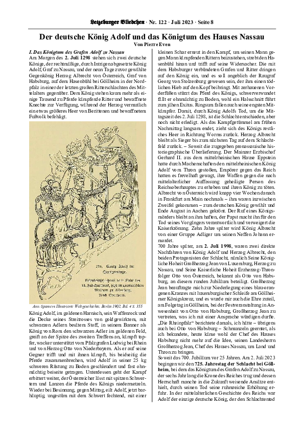 (PDF) Der deutsche König Adolf und das Königtum des Hauses Nassau