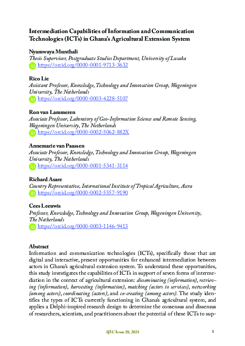 (PDF) Intermediation Capabilities of Information and Communication ...