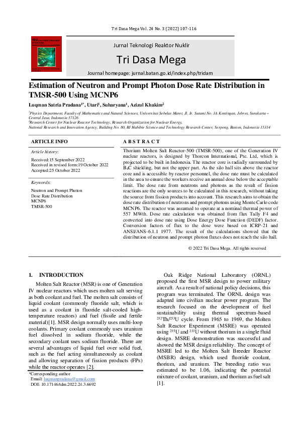 (PDF) Estimation of Neutron and Prompt Photon Dose Rate Distribution in ...
