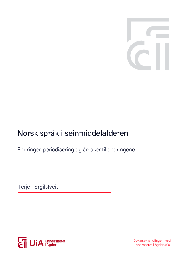 (PDF) Norsk språk i seinmiddelalderen – endringer, periodisering og ...
