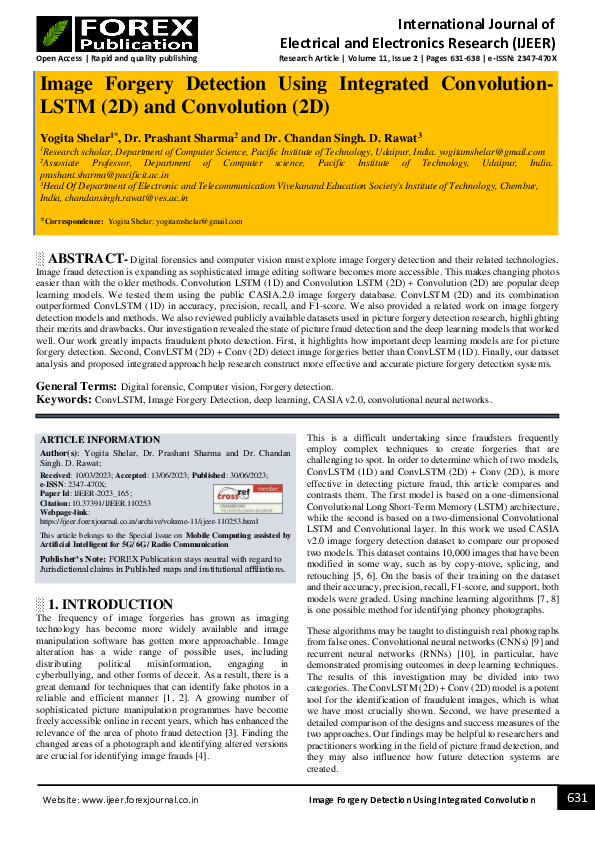 Pdf Image Forgery Detection Using Integrated Convolution Lstm 2d