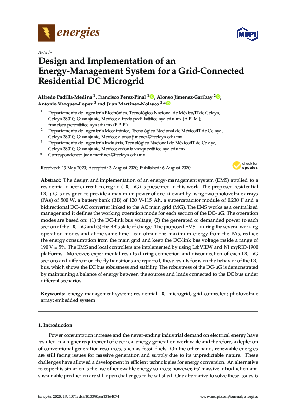 (PDF) Design and Implementation of Energy Management System With Fuzzy Control for DC Microgrid ...