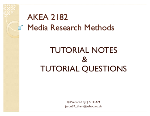 (PPT) Media Research Methods