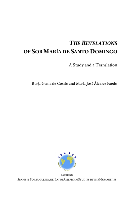 (PDF) The Revelations of Sor María de Santo Domingo: A Study and a ...