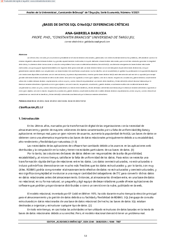 (PDF) SQL y NoSQL