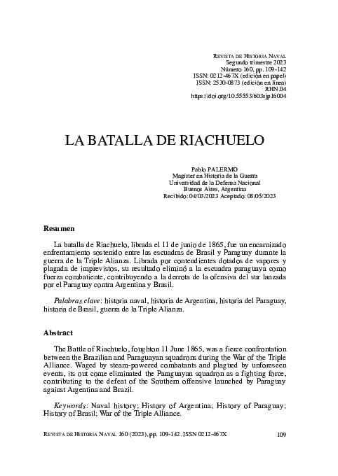 (PDF) La batalla del Riachuelo