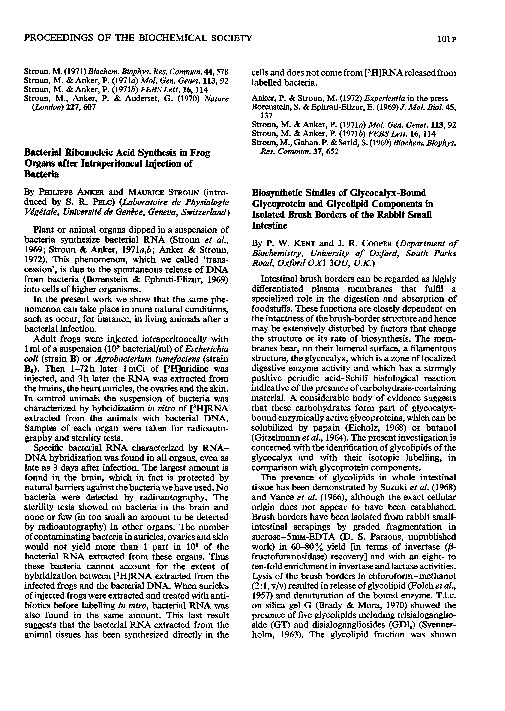 (PDF) Bacterial ribonucleic acid synthesis in frog organs after ...