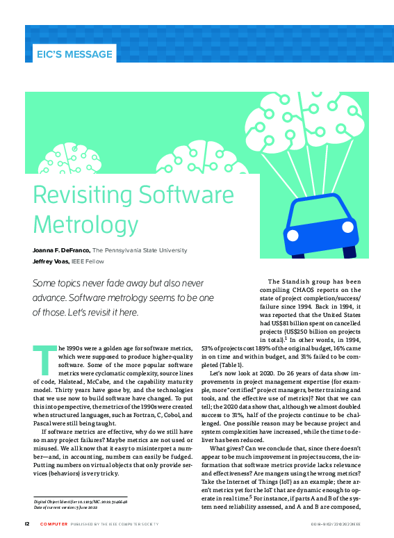 (PDF) Revisiting Software Metrology