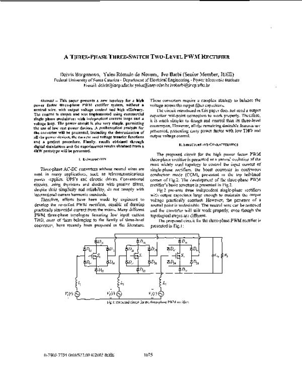 Pdf High Efficiency Pwm Rectifier Design And Analysis