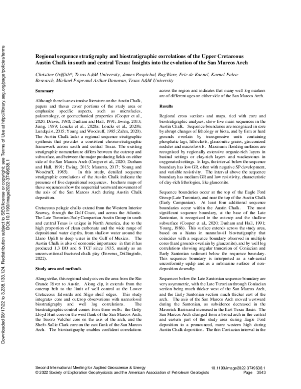 (PDF) Regional sequence stratigraphy and biostratigraphic correlations ...