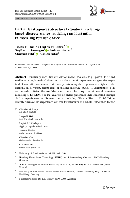 (PDF) Partial least squares structural equation modeling (PLS-SEM)