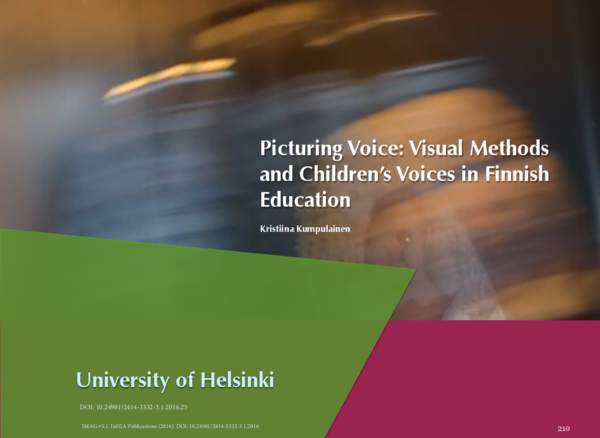 (PDF) Picturing Voice: Visual Methods and Children’s Voices in Finnish ...