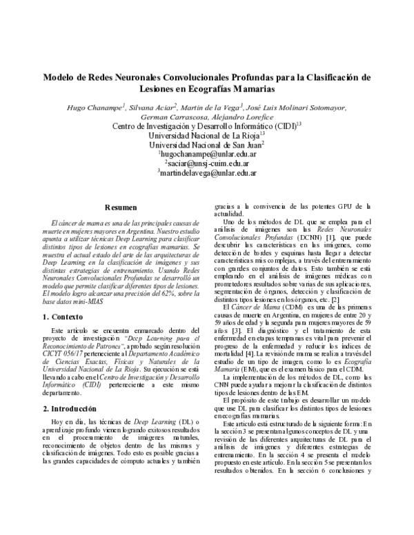 (PDF) Modelo de redes neuronales convolucionales profundas para la ...