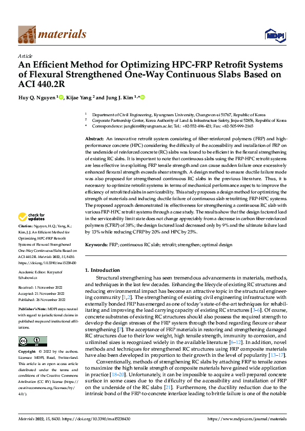 (PDF) An Efficient Method for Optimizing HPC-FRP Retrofit Systems of ...