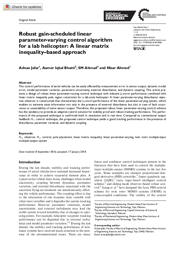(PDF) Robust gain-scheduled linear parameter-varying control algorithm ...