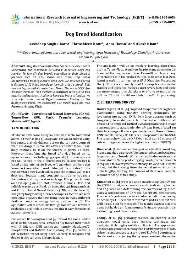 (PDF) Dog Breed Identification