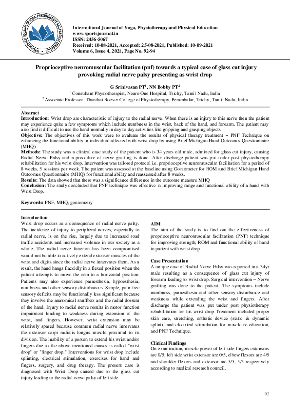 (PDF) Proprioceptive neuromuscular facilitation (pnf) towards a typical ...
