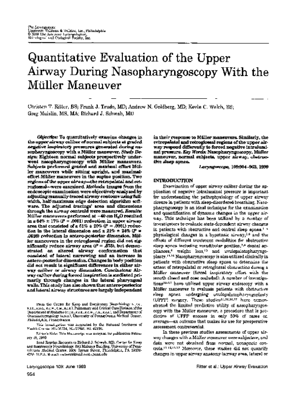 (PDF) Quantitative evaluation of the upper airway during ...