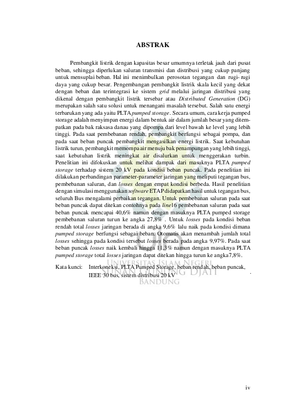 (PDF) Perencanaan interkoneksi Pembangkit Listrik Tenaga Air (PLTA ...