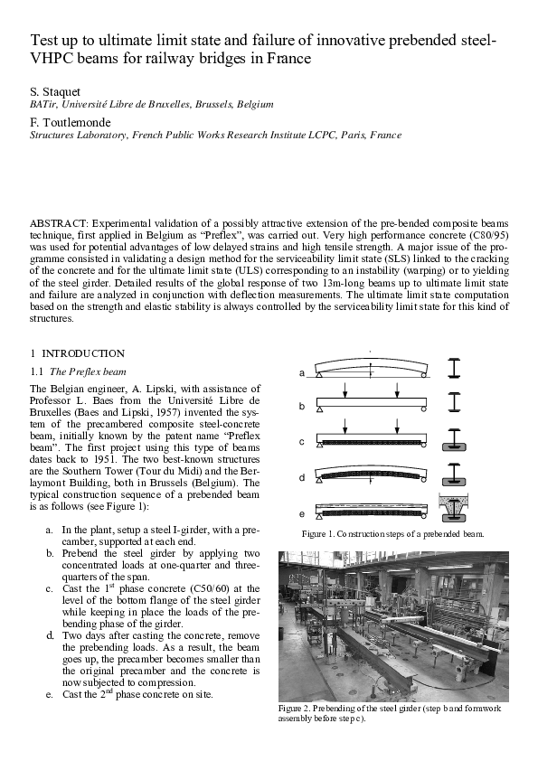 (PDF) Test up to ultimate limit state and failure of innovative ...