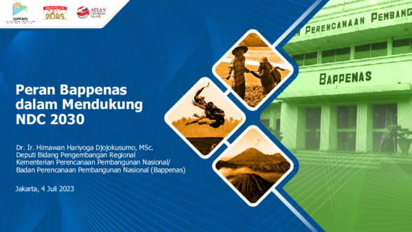 (PPT) Peran Bappenas dalam Mendukung Nationally Determined Contribution (NDC) 2030
