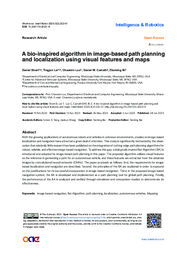 A Bio Inspired Algorithm In Image Based Path Planning And Localization Using Visual Features And