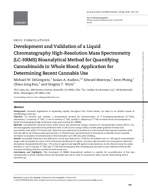 (PDF) Development and Validation of a Liquid Chromatography High ...