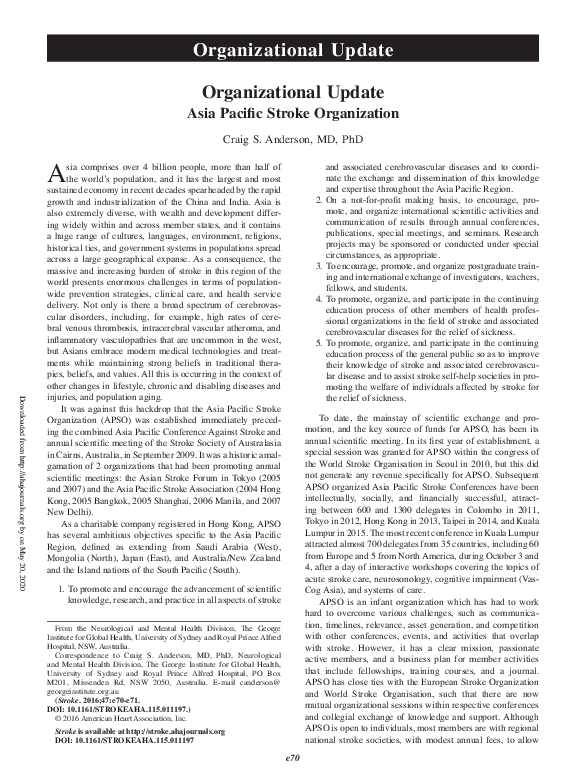 (PDF) Organizational Update