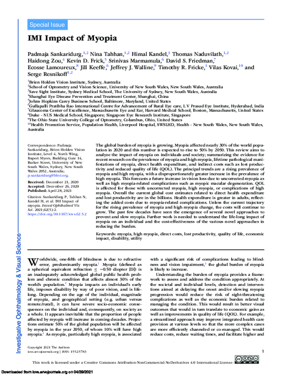 (PDF) IMI Impact of Myopia | Himal Kandel - Academia.edu