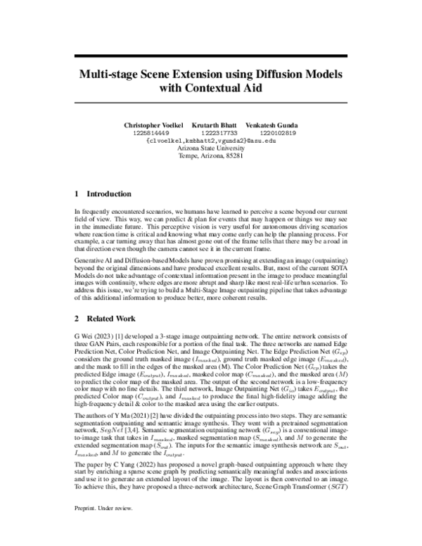 (PDF) Public Domain [Unpublished] :: Multi-stage Scene Extension using Diffusion Models with ...